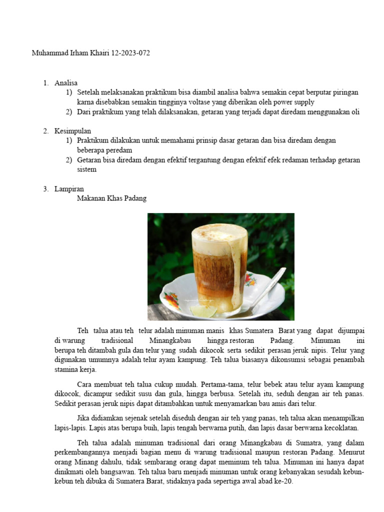 Analisis Dan Kesimpulan Serta Lampiran FDM 03 Muhammad Irham Khairi | PDF