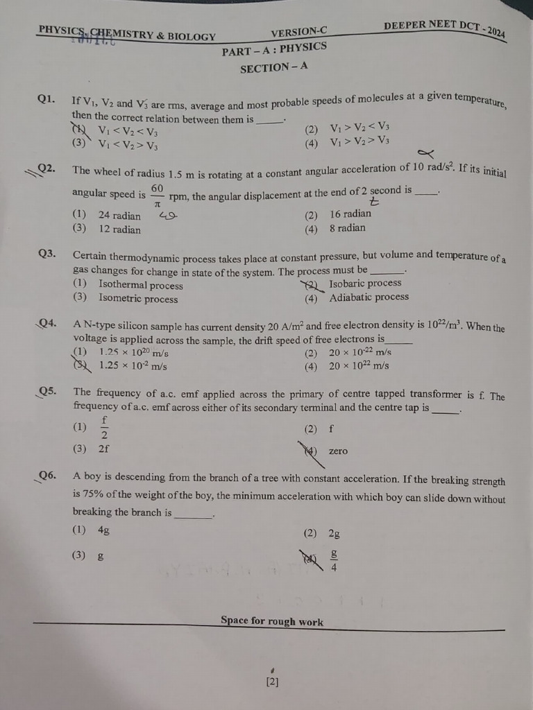 Deeper Neet DCT - Physics | PDF | Waves | Electromagnetic Radiation