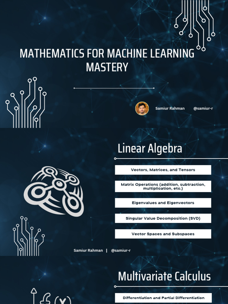 Math For ML Mastery | PDF | Mathematical Optimization | Matrix ...