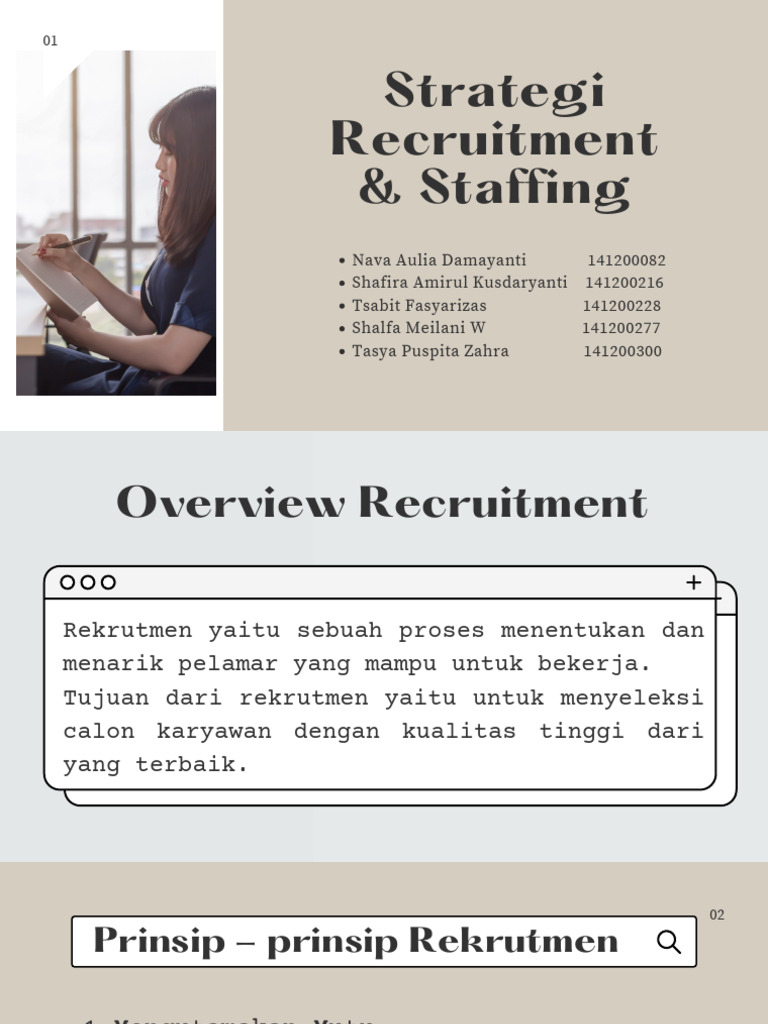 MSDMS Kel 6 - Strategi Rekrutmen Dan Staffing | PDF