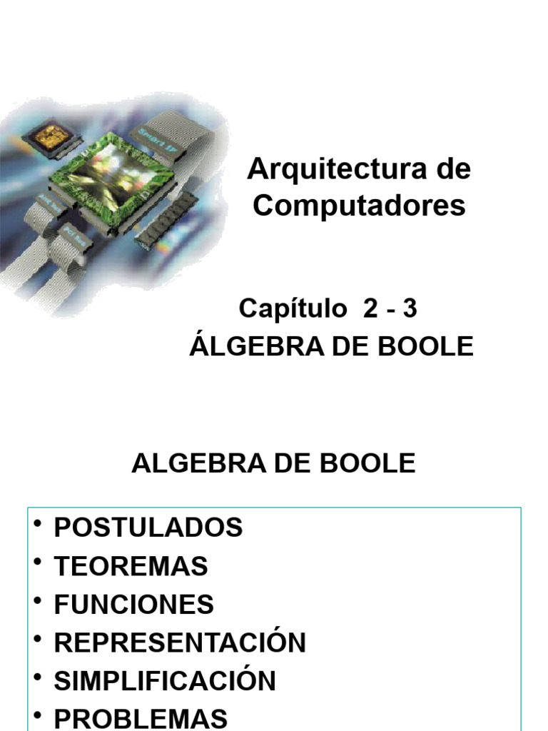 2 - 3 Algebra de Boole | PDF | Álgebra de Boole | Enseñanza de matemática