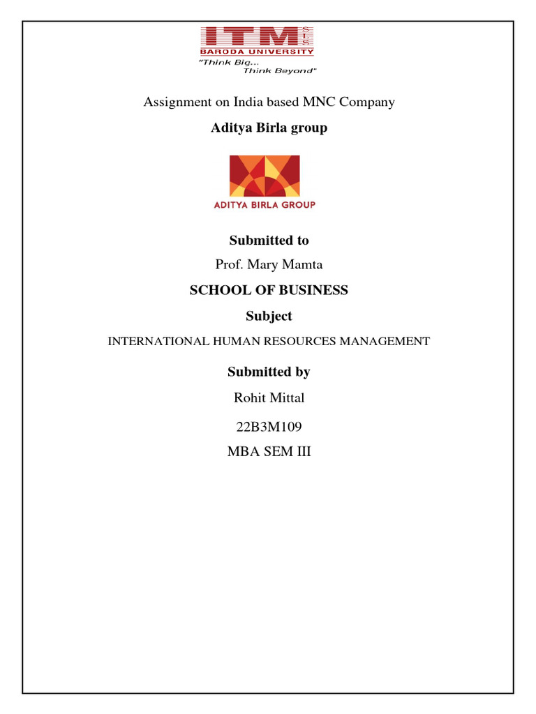Assignment IHRM | PDF | Business Economics | Business