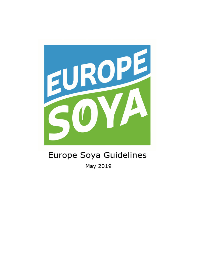 Europe Soya Guidelines | PDF | Soybean | Pesticide