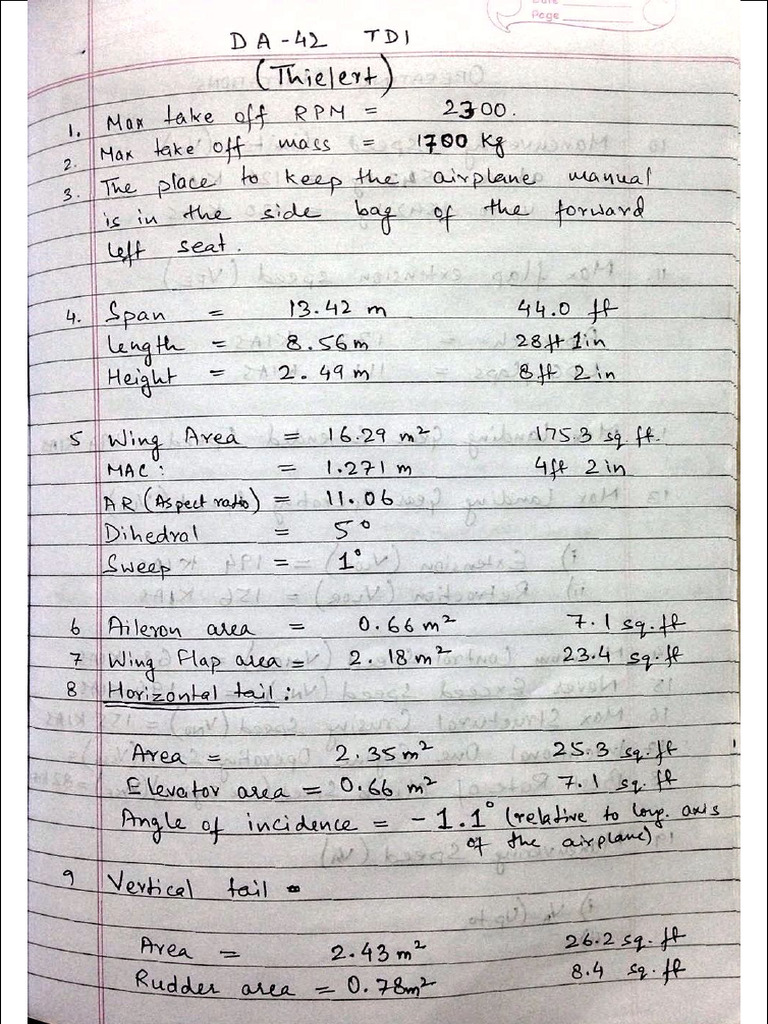 DA-42-written Notes | PDF