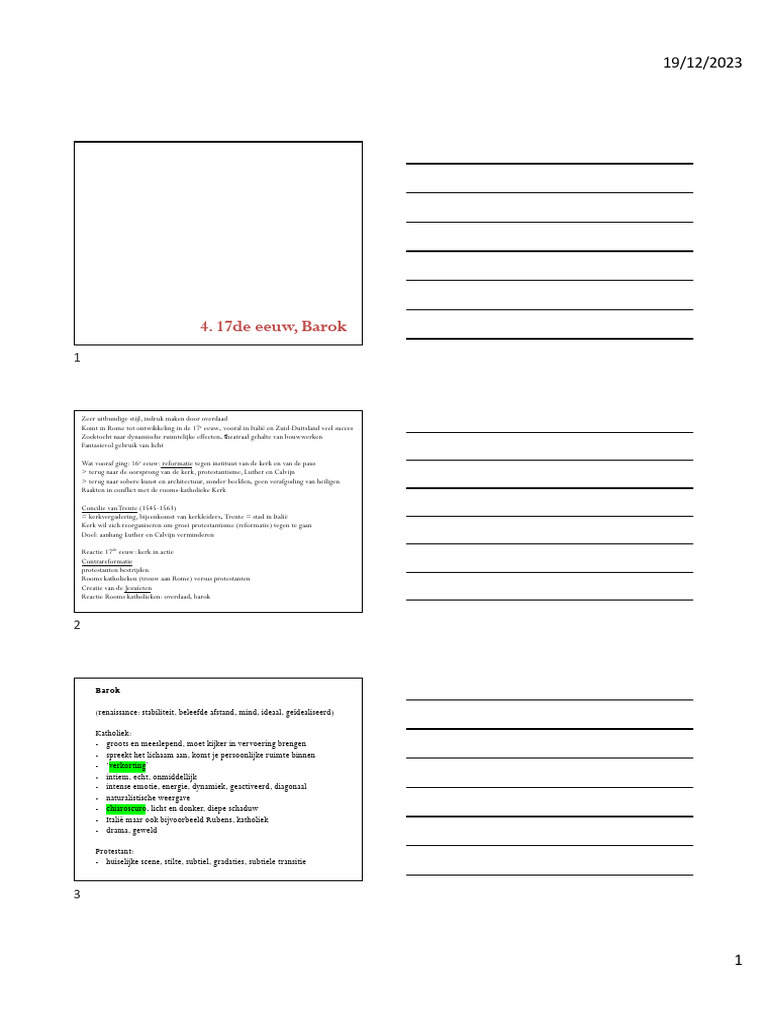 5 Barok 17de Eeuw | PDF