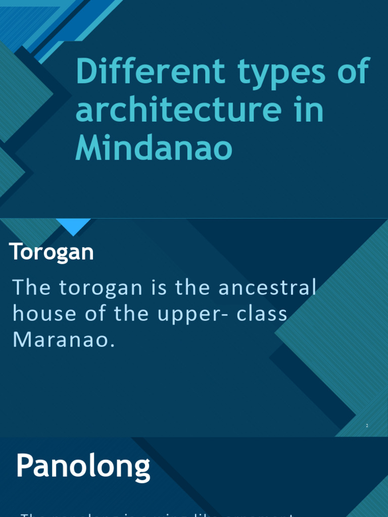 Different Types of Architecture in Mindanao 2 | PDF