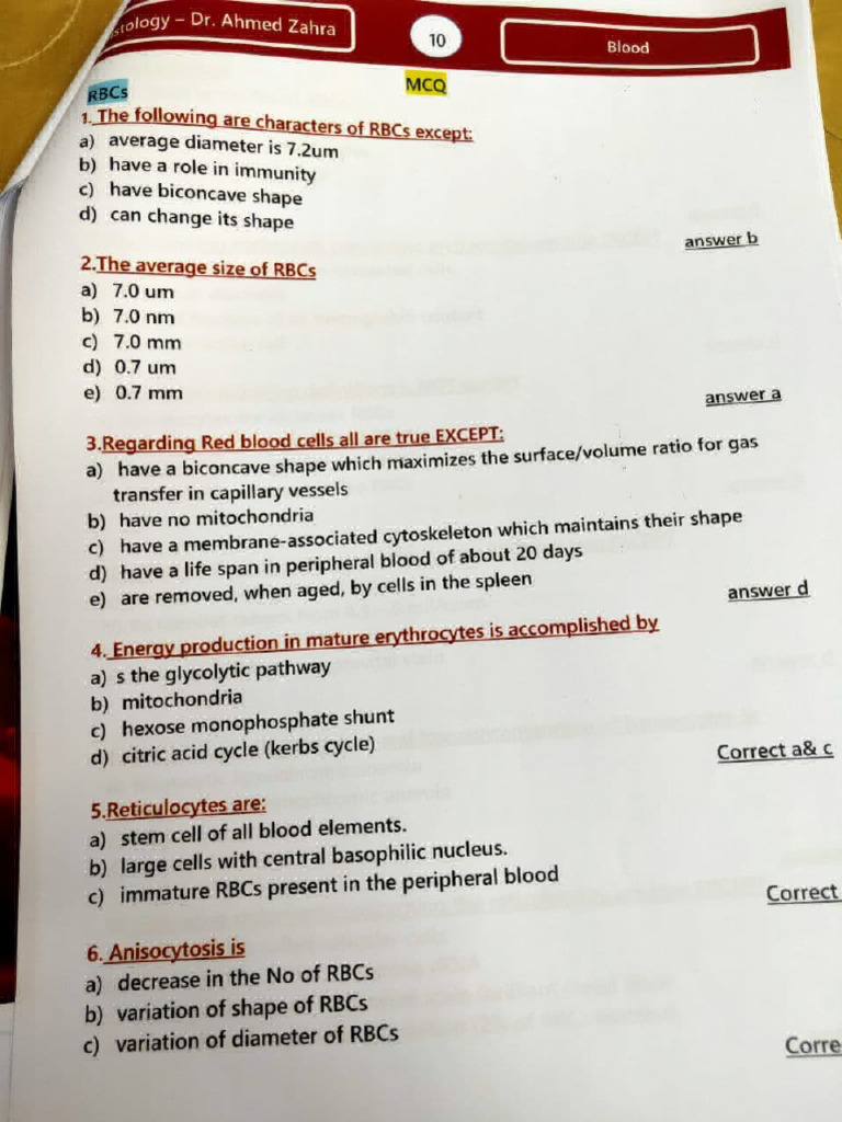 Histo Zahra B MCQ 1 | PDF