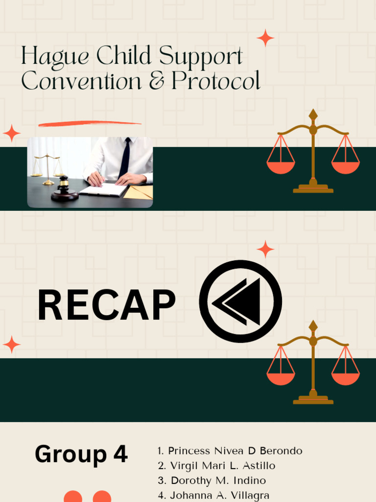 Hague Child Support Convention & Protocol | Download Free PDF ...
