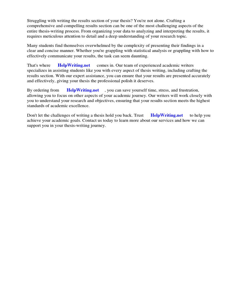 Results Section Thesis Example | PDF | Methodology | Thesis