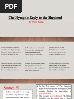 The Nymphs Reply To The Shepherd | PDF