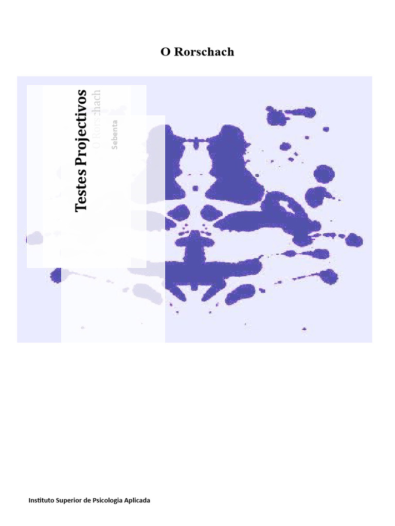 Sebenta Do Rorschach | PDF | Cor | Psicologia