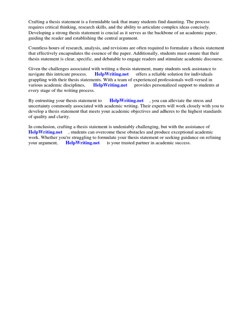 Lesson Plans For Writing Thesis Statements | PDF | Thesis | Essays