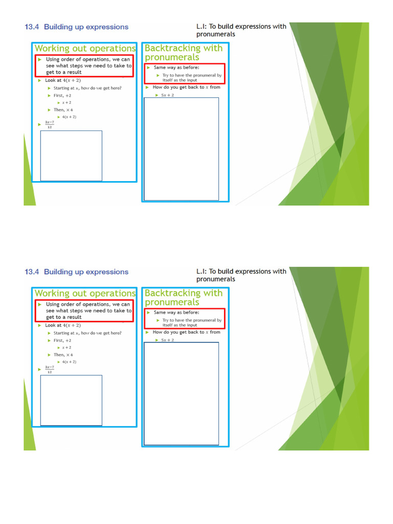13.4 Building Up Expressions | PDF