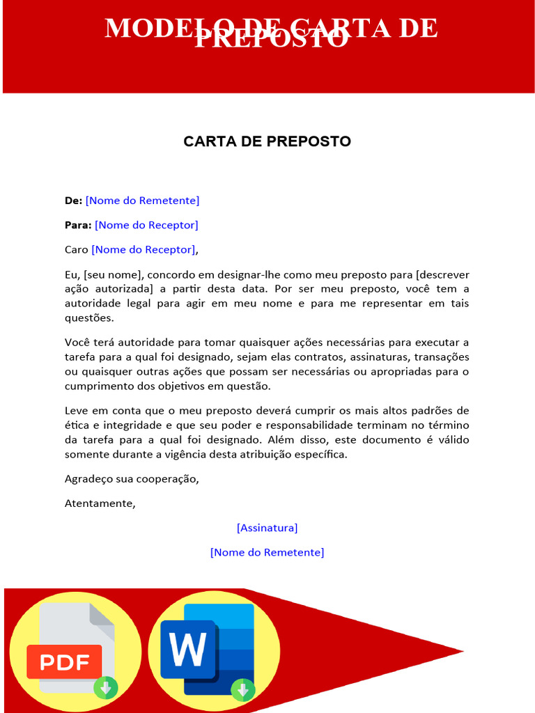 Modelo de Carta de Preposto | PDF | Direito