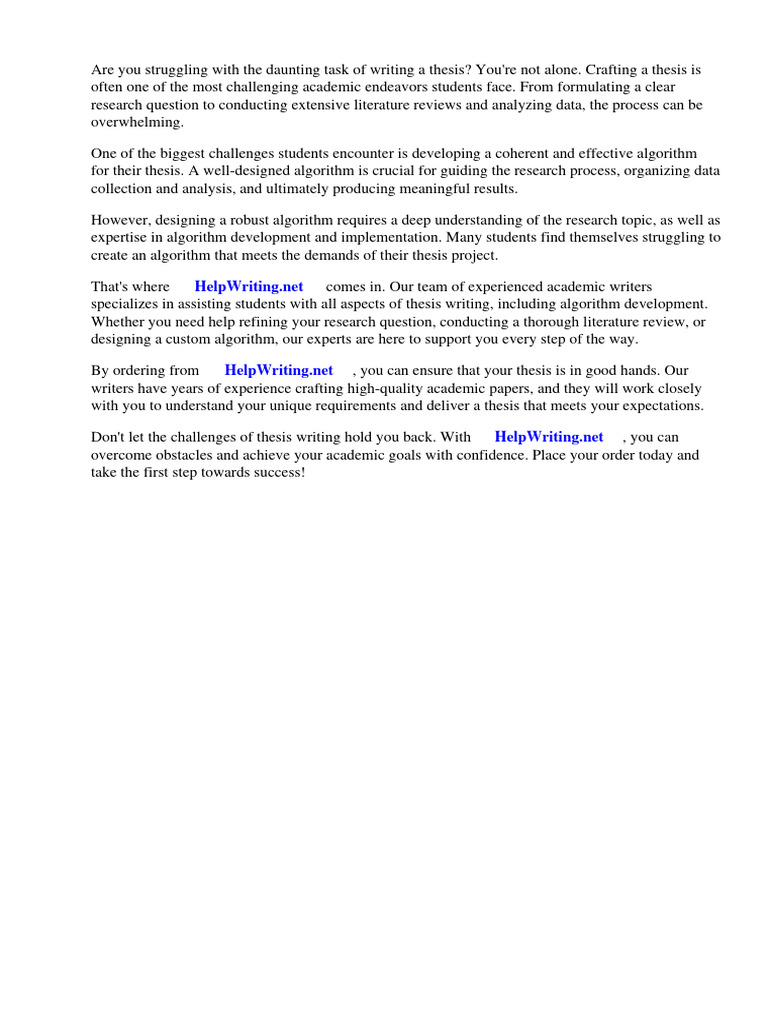 Sample Thesis Algorithm | PDF | Algorithms | Thesis