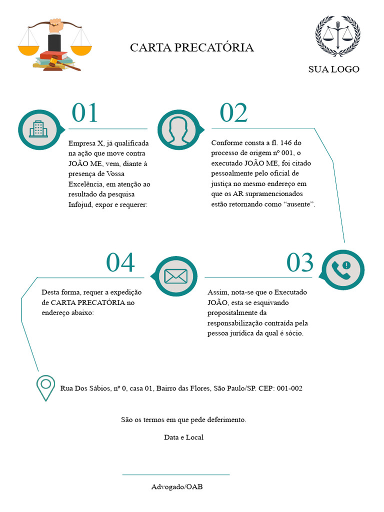 Carta Precatória - Box Visual Law 360 | PDF