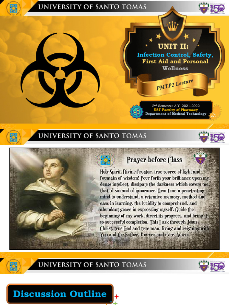 UNIT 2 - Infection Control, Safety, First Aid and Personal Wellness ...