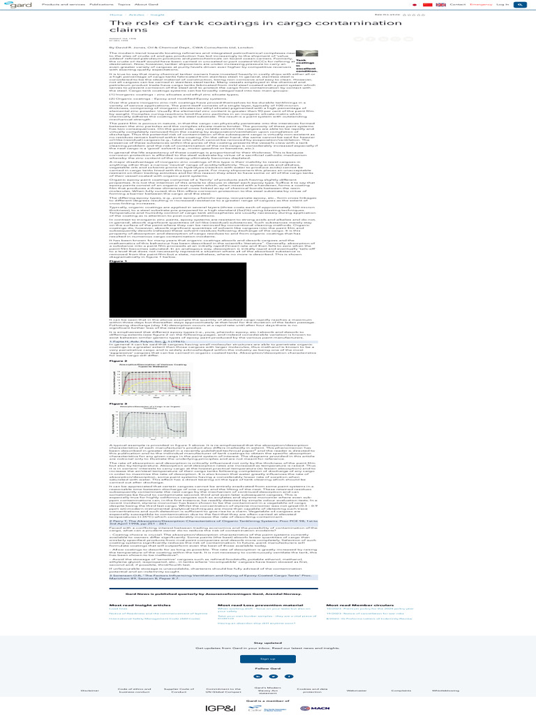 The Role of Tank Coatings in Cargo Contamination Claims | PDF | Epoxy ...
