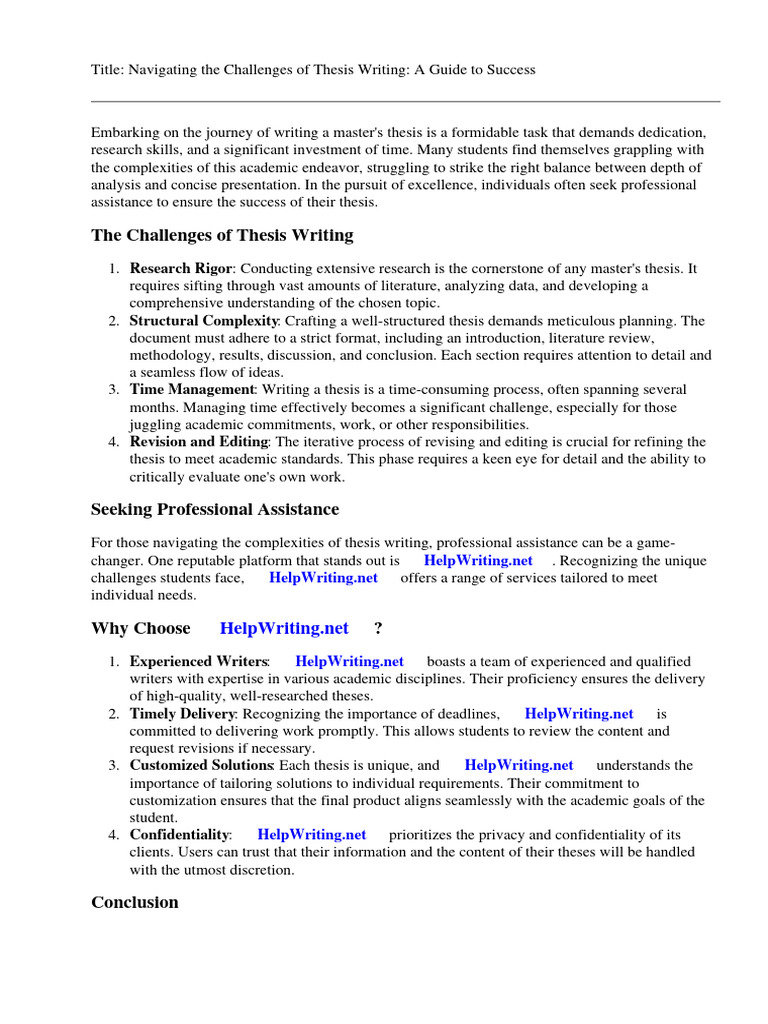 How To Start A Master Thesis Presentation | PDF | Thesis | Biometrics