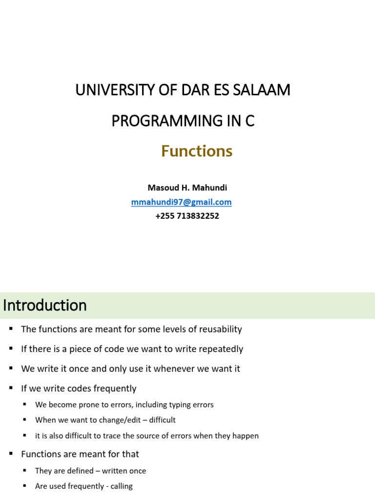 Lecture 8 Functions Pdf Parameter Computer Programming Computer Programming 1275