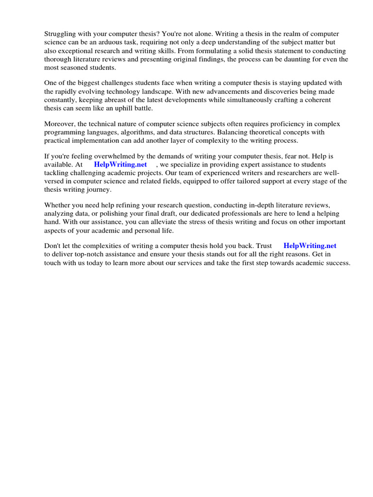 Computer Thesis Pdf 1513
