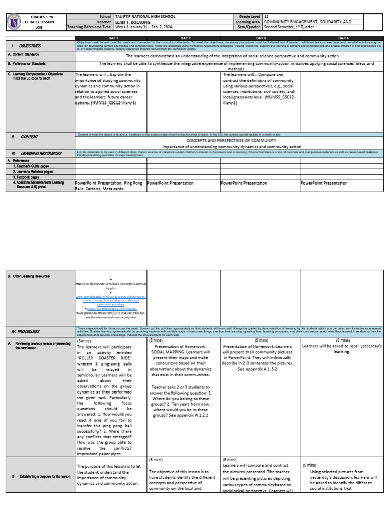 CES Week 1 | PDF | Learning | Curriculum