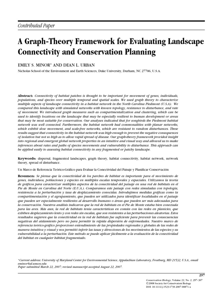 A Graph-Theory Framework For Evaluating Landscape | PDF