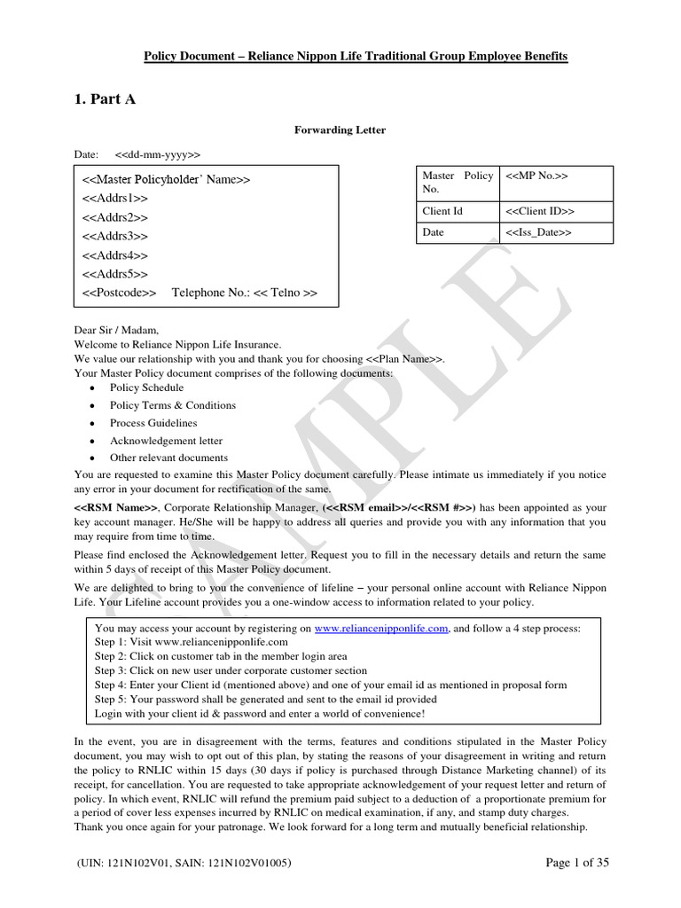 Rnlic Traditional Group Employee Benefits - 121n102v01 - Website | PDF ...