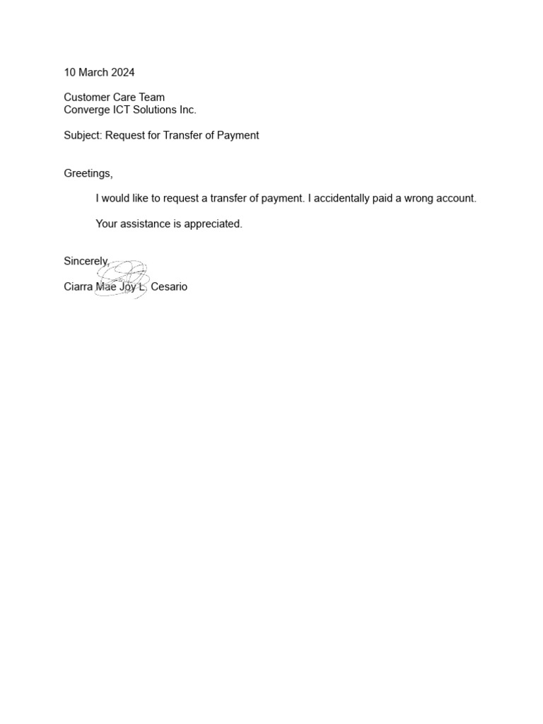 Letter of Request | PDF