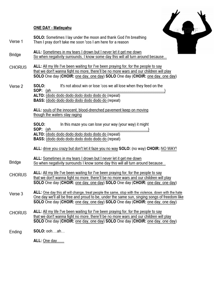 One Day LYRICS | PDF