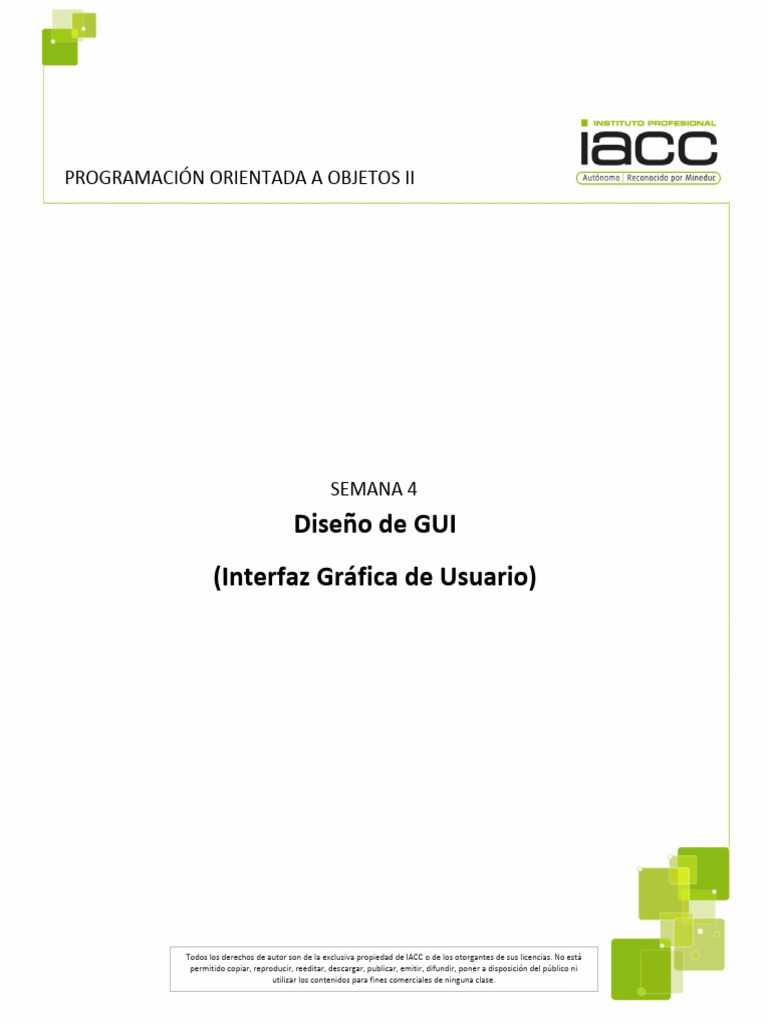 04 Contenido POOII V5 | PDF | Java (lenguaje de programación) | Ventana ...