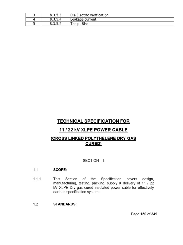 TS 11KV 22KV HT Xlpe Cable | PDF | Insulator (Electricity) | Electrical ...