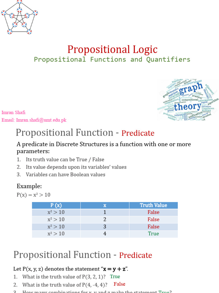 Lecture Notes 02, Predicates and Quantifiers | PDF | Mathematical Logic ...