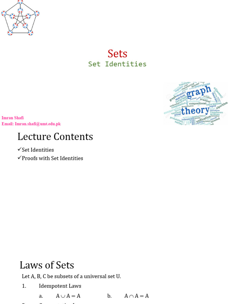 Lecture Notes 05 Set Identities Download Free Pdf Mathematics Algebra