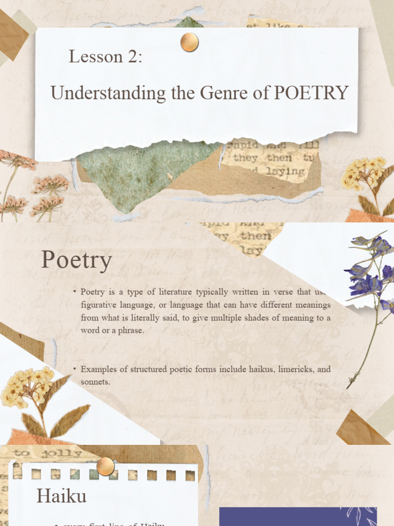 Lesson 2 | PDF | Poetry | Lyric Poetry