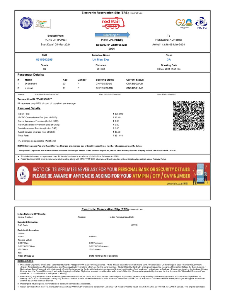 Ticket | PDF | Identity Document | Payments