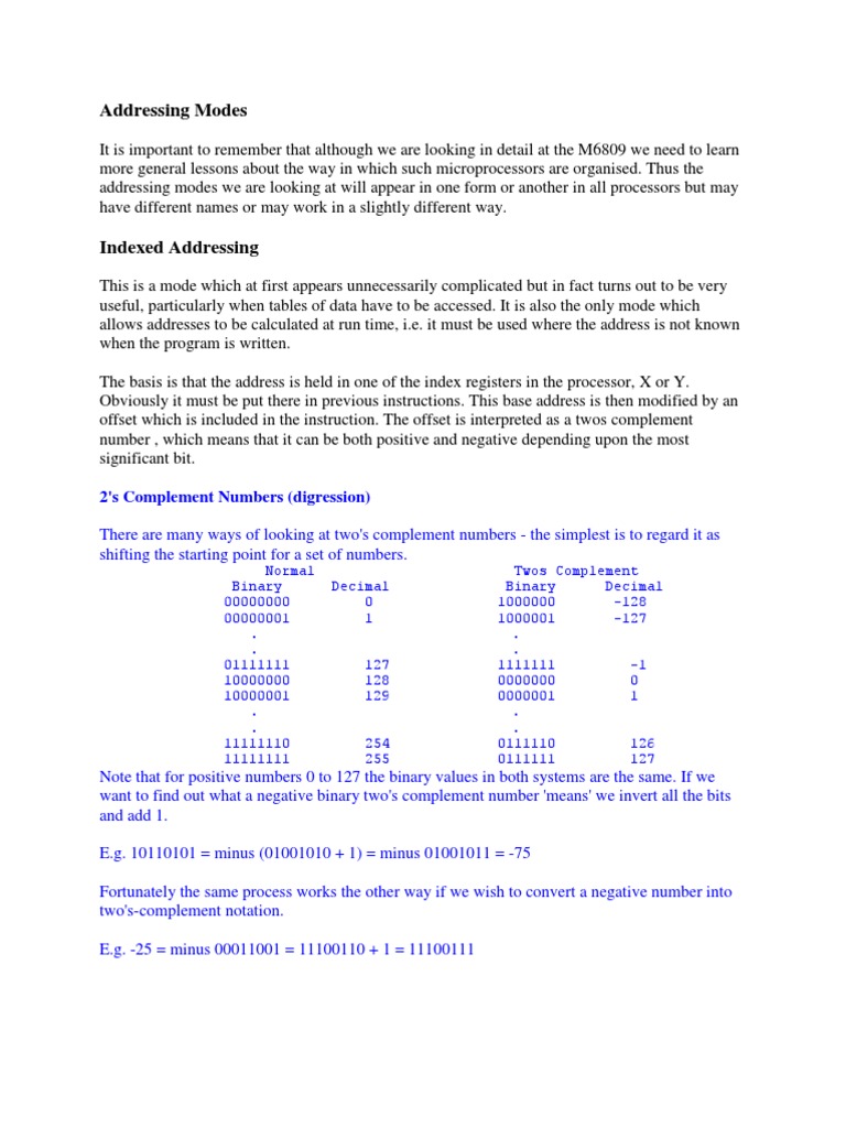Addressing Modes | PDF | Instruction Set | Pointer (Computer Programming) Addressing Modes | PDF | Instruction Set | Pointer (Computer Programming)