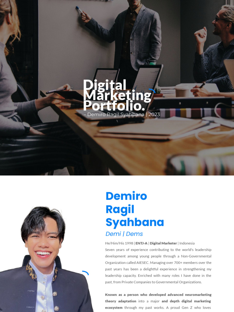 Digital Marketing Portfolio - Demiro Ragil Syah | PDF | Marketing | Digital Marketing