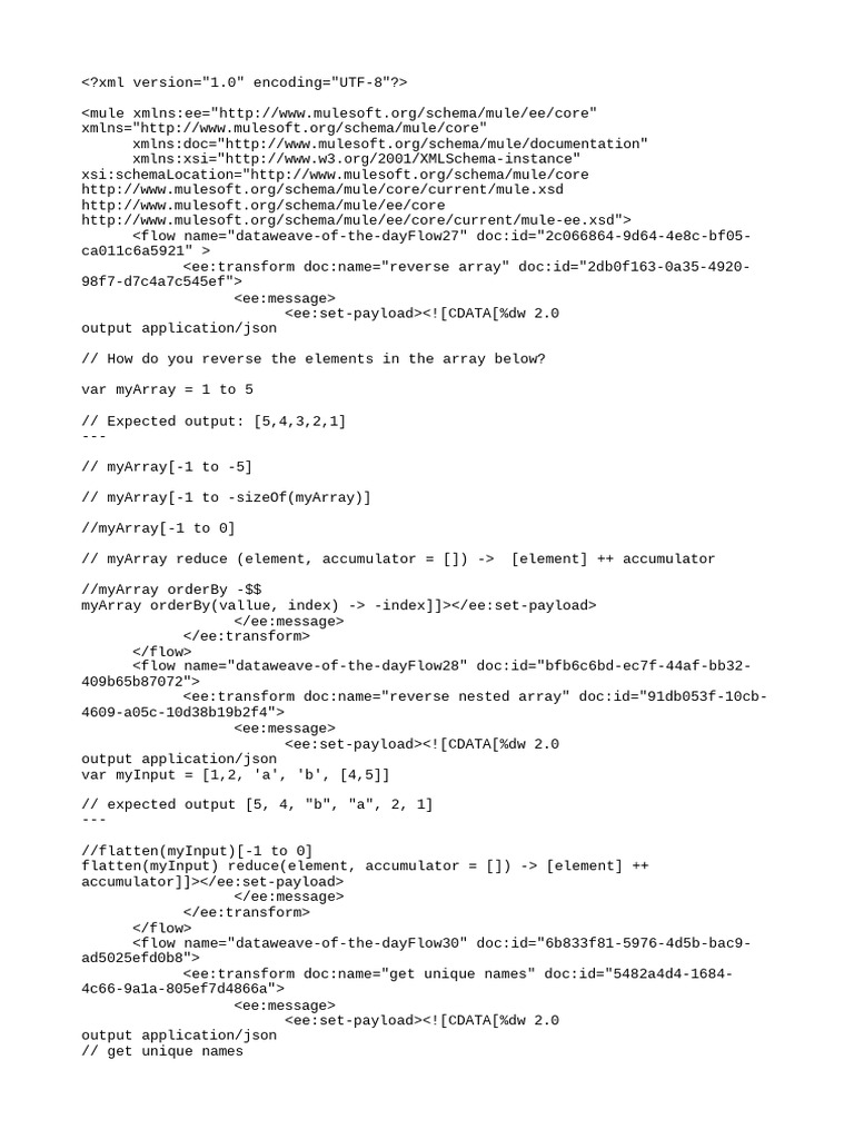 Dataweave Interview Questions Pdf 