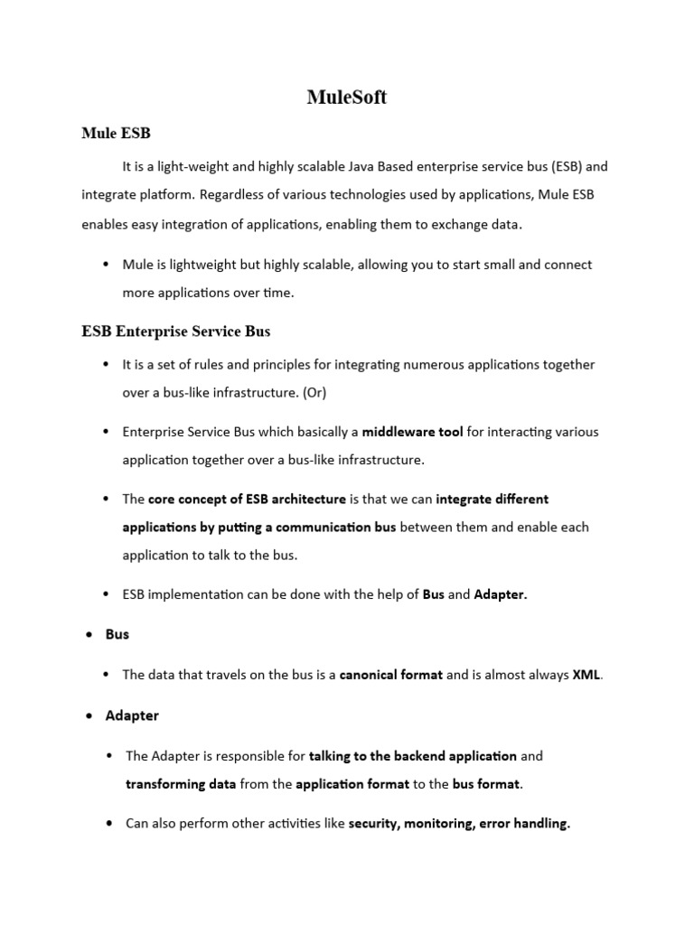 MuleSoft Document | PDF
