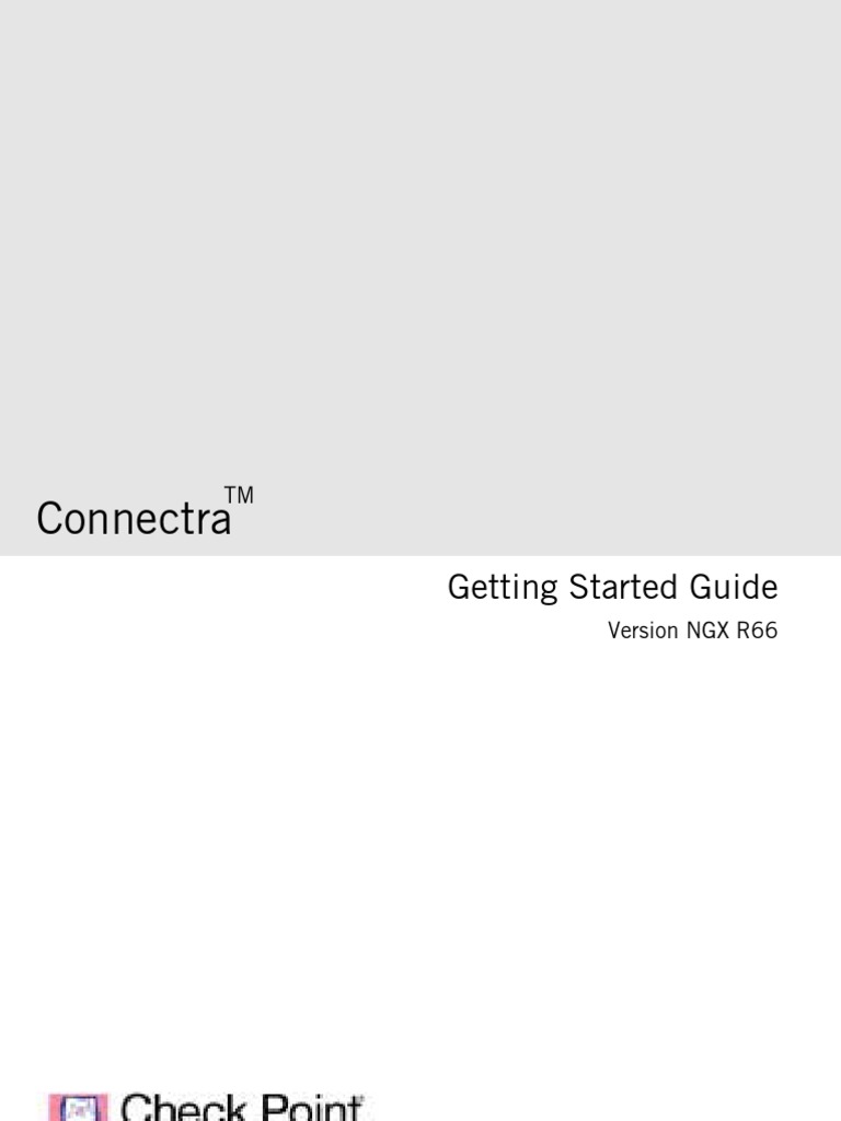 Check Point Connectra NGX R66 Getting Started Guide | PDF | Transport ...