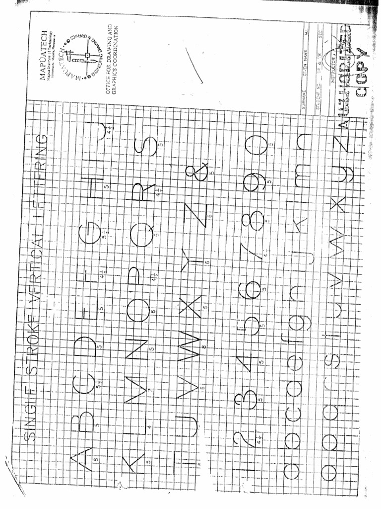 Vertical Lettering | PDF