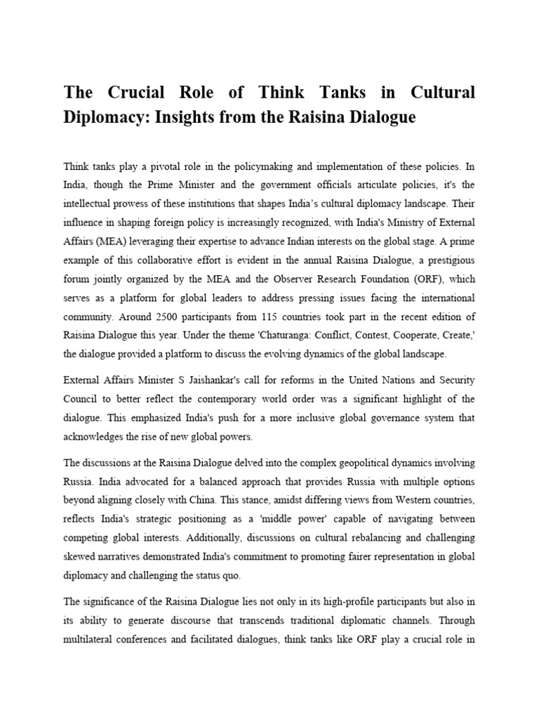 Think Tanks | PDF | Think Tank | Global Politics