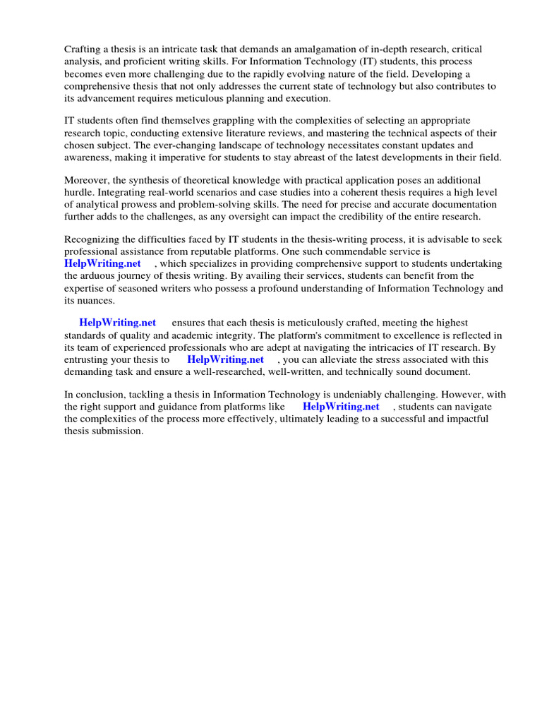 Thesis Sample Information Technology Students | PDF | Computers