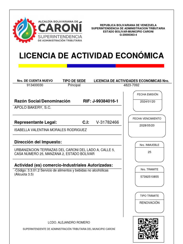 Licencia de Actividad Economica | PDF