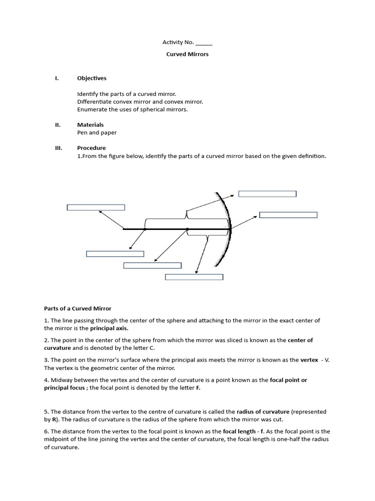 Anatomy of Curved Mirrors Explained | PDF | Mirror | Glass Applications