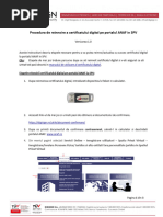 Instructiuni Privind Semnarea Si Depunerea Documentului de Confirmare La Anaf | PDF