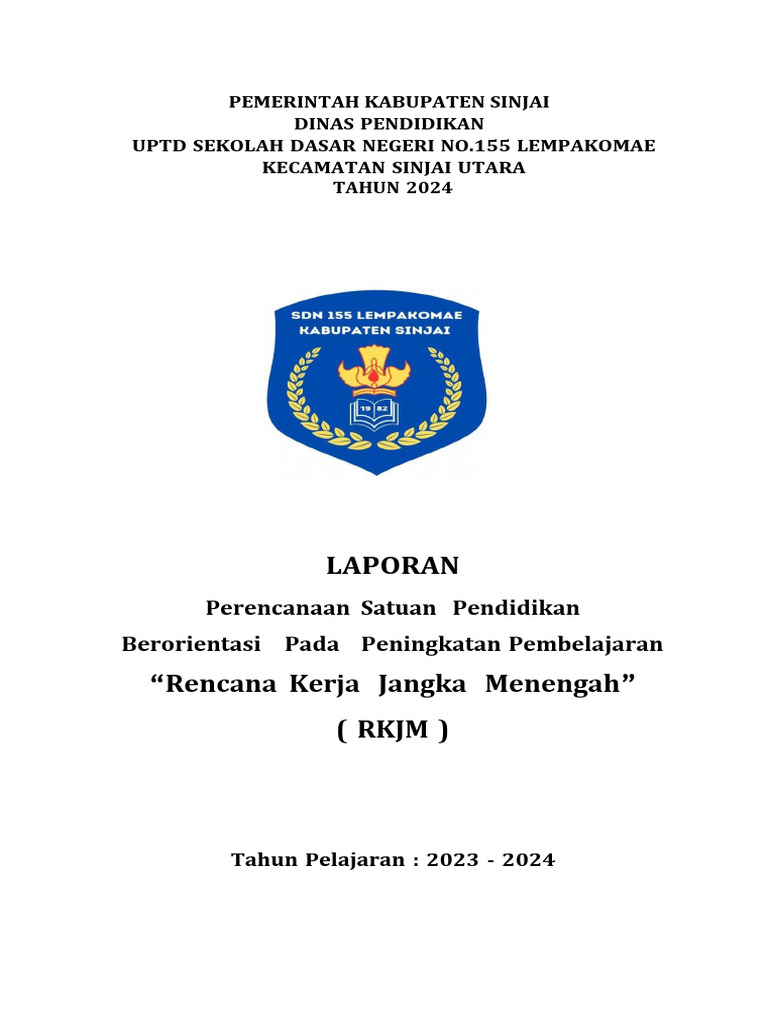 CONTOH KERANGKA Perencanaan Satuan Pendidikan RKJM | PDF