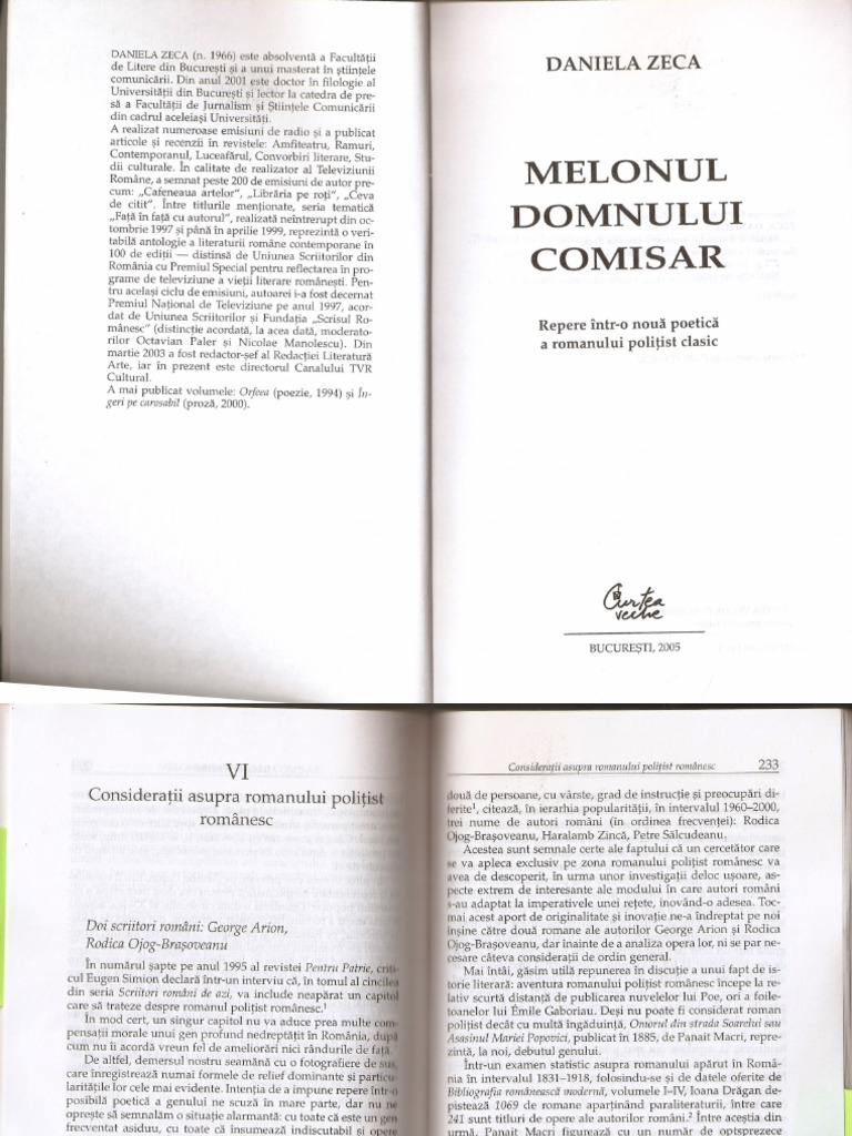 Zeca Melonul Domnului Comisar | PDF