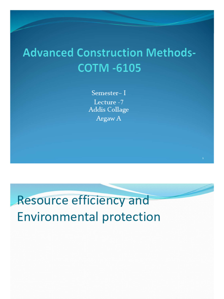 Advanced Const Method - Addis Collage Lecture 7 | PDF